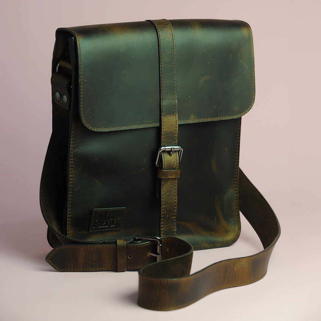 Rustic Redd Leather Map Bag – Modern Redd