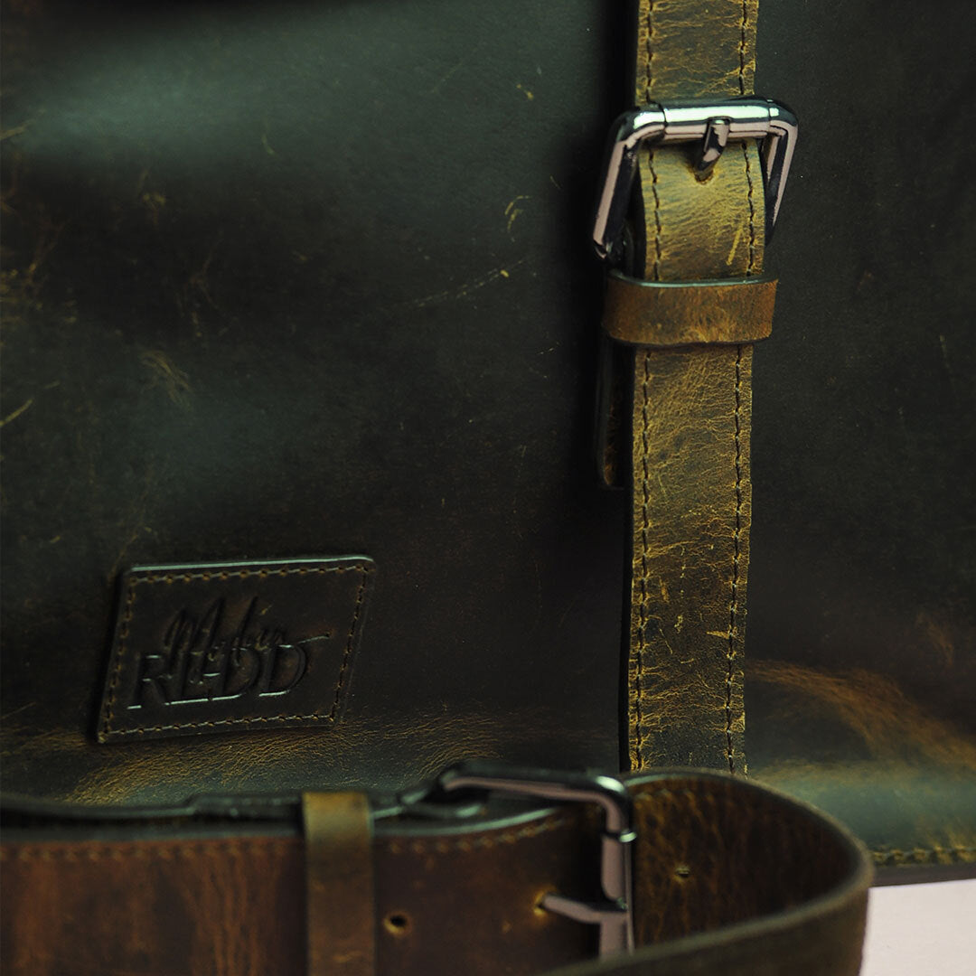 Rustic Redd Leather Map Bag – Modern Redd