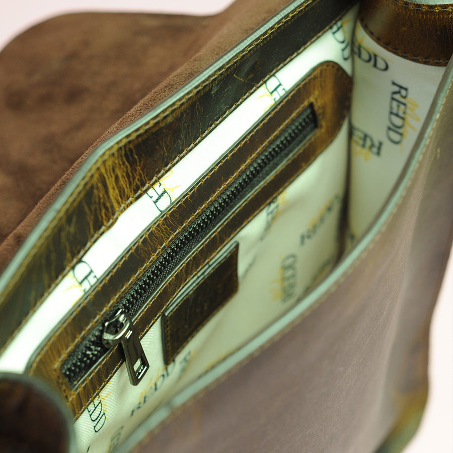 Rustic Redd Leather Map Bag – Modern Redd